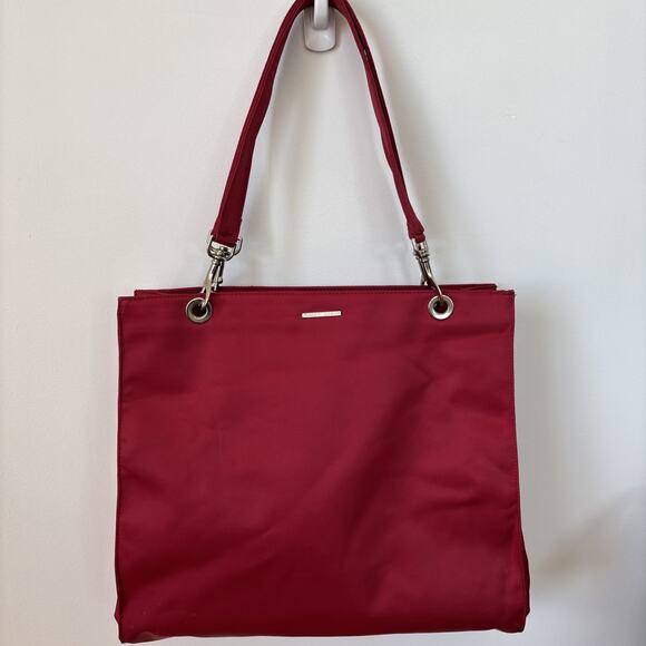 Perry Ellis | Bags | Perry Ellis Tote Bag Woman In Red Satin 202 Y2k ...